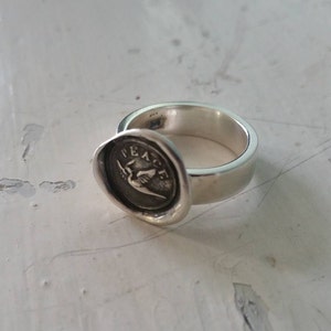 Peace Dove Wax Seal Ring - Whimsy Ring Dove 235R - Etsy