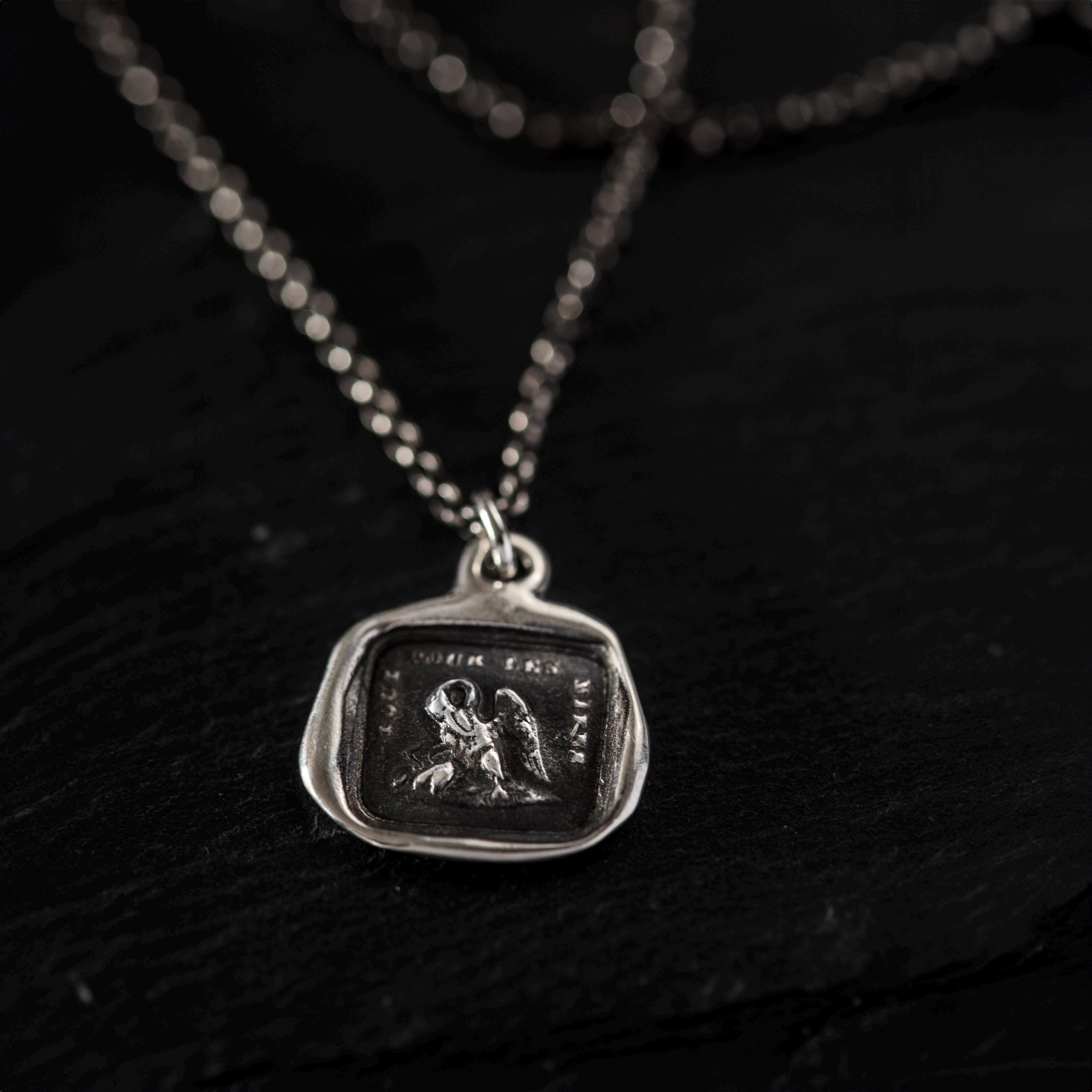 A Mothers Love Wax Seal Necklace - Pelican in Her Piety Wax Seal Charm ...