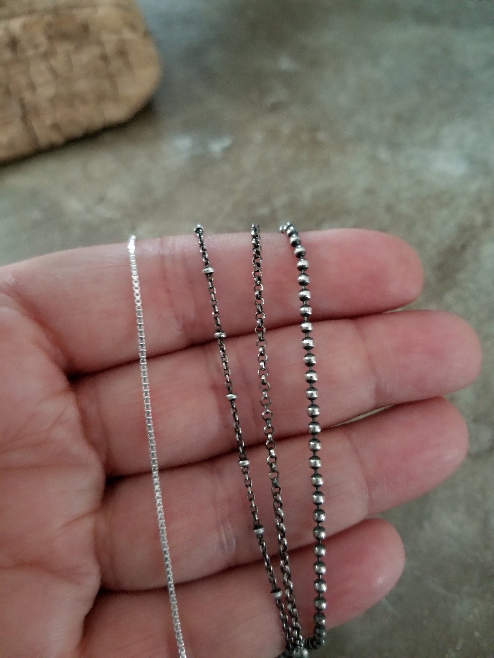 24 Inch Sterling Venetian Box Chain - Etsy