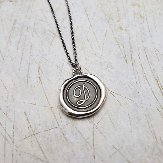Initial D Sterling Silver Wax Seal Stamp Visual Arts Craft Supplies ...