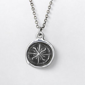 Windrose Compass Wax Seal Pendant From Post Medieval Wax Seal Compass ...