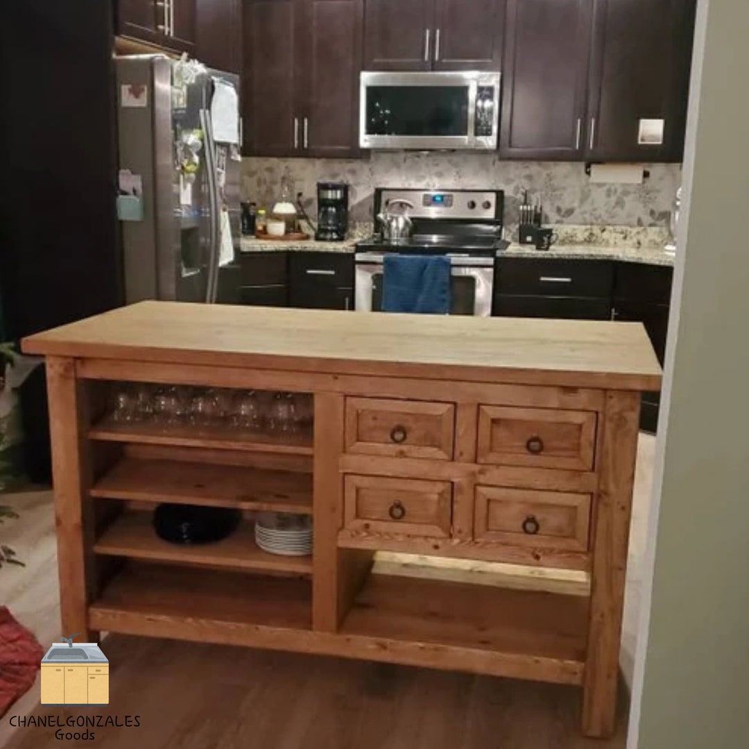 Island of Cooper Kitchen - Etsy