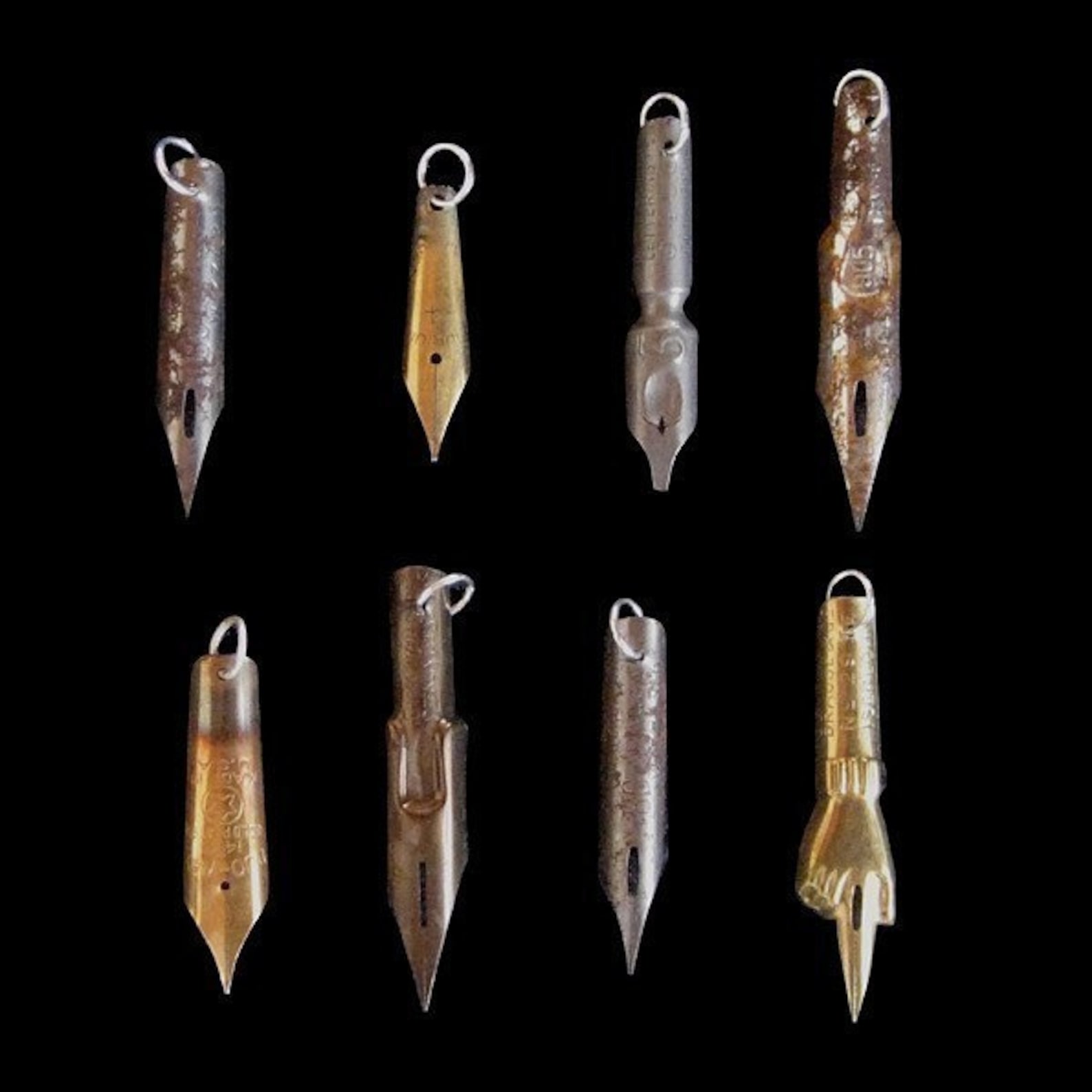 Antique Pen Nib Pendant - Etsy