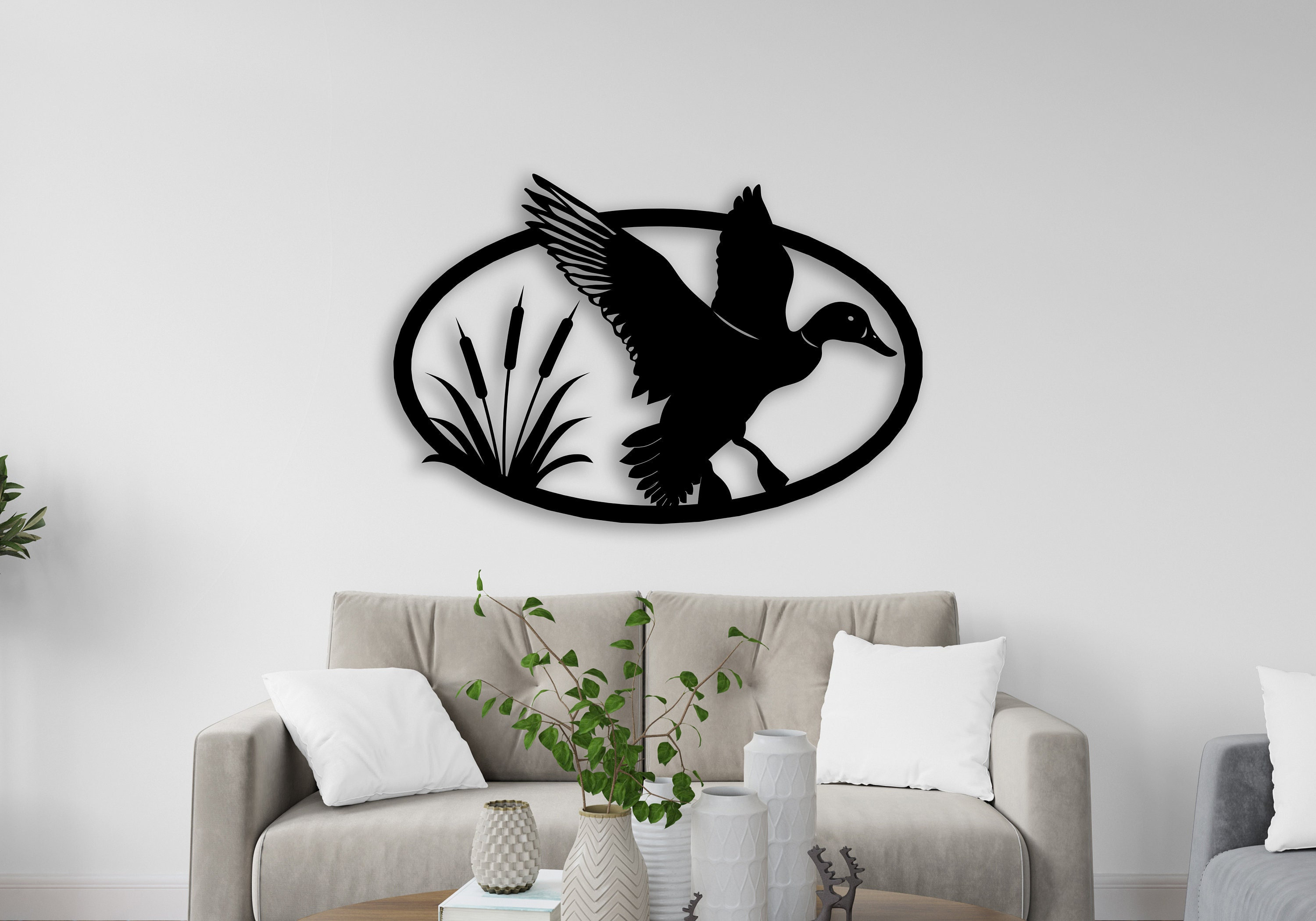 Flying Ducks Metal Wall Art,wildlife Duck Metal Art, Fly Ducks Home ...