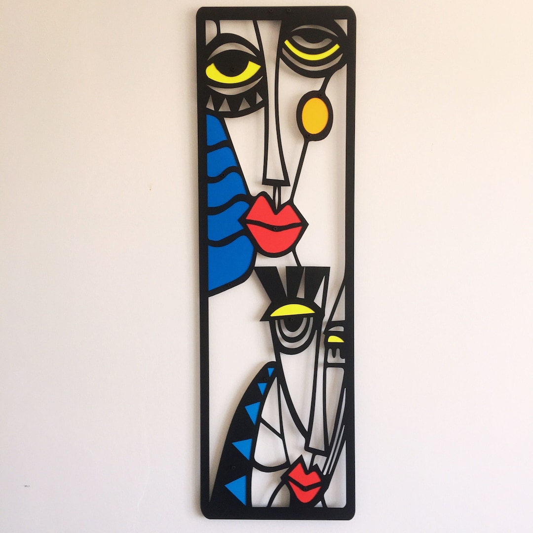 Pablo Picasso Wall Art, Colorful Picasso Decor, Metal Wall Art, Picasso ...