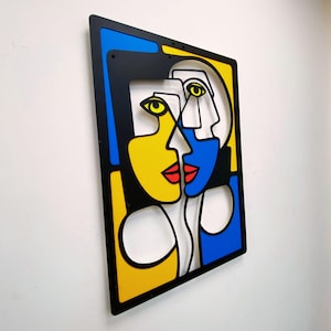 Colorful Picasso Wall Art, Pablo Picasso Metal Wall Decor, Metal Wall ...