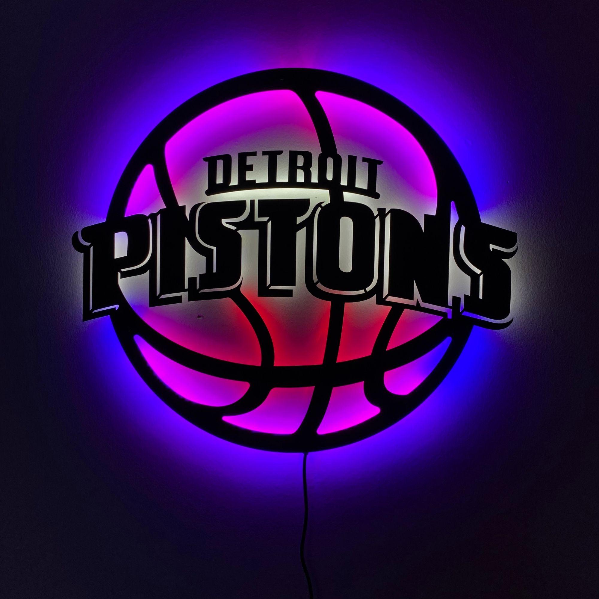 Custom Sports Team Logo LED Metal Wall Art: Man Cave Decor - Etsy