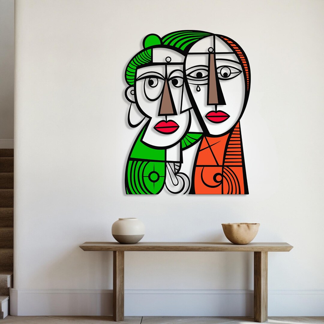 Colorful Picasso Wall Art, Pablo Picasso Metal Wall Decor, Picasso Wall ...