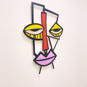 Colorful Picasso Wall Art,metal Wall Decor, Home Decor, Metal Wall Art ...