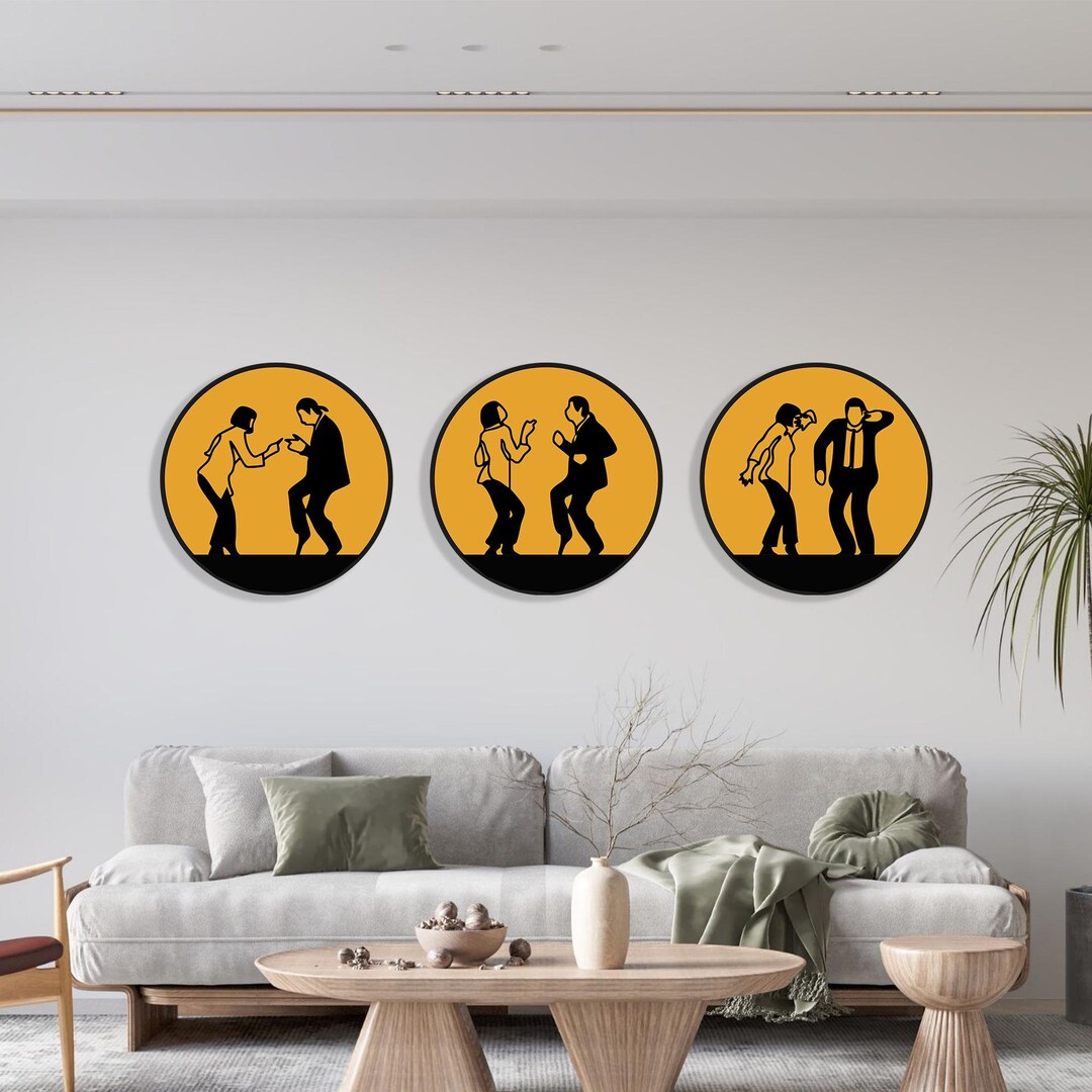 Pulp Fiction Metal Wall Art, Colorful Pulp Fiction Sign, Quentin ...