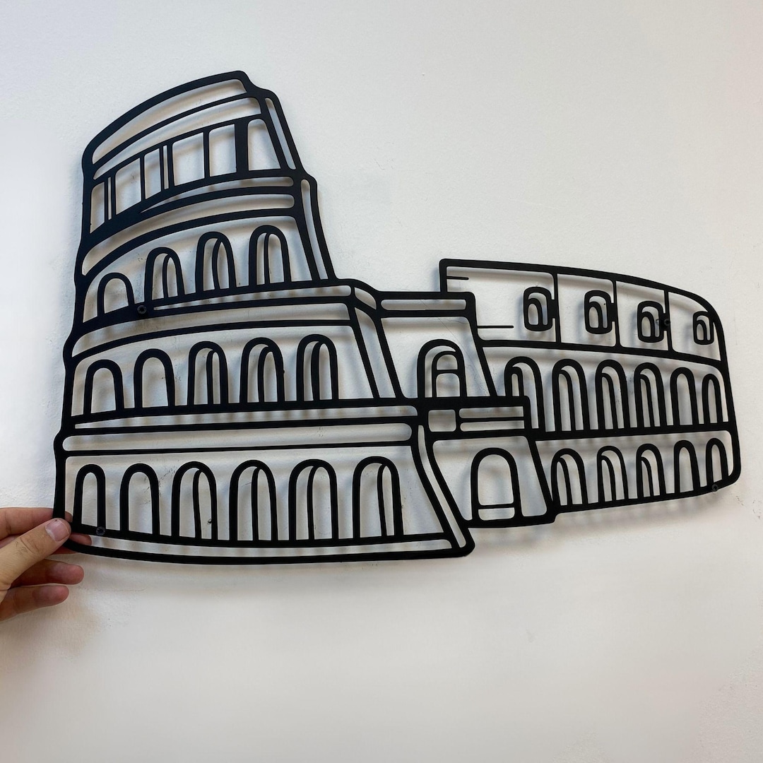 Colosseum Rome Metal Wall Art, Wall Hanging, Housewarming Gift, Wall ...