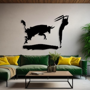 Picasso's Matador Metal Wall Art, Picasso's Matador Decor, Home Decor ...