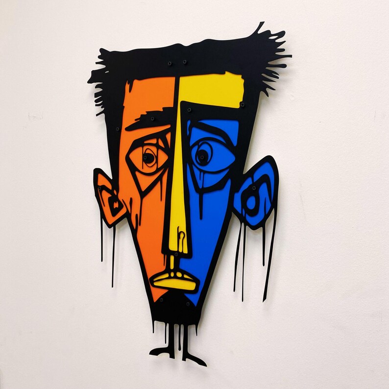 Colorful Picasso Metal Wall Art: Handmade Home Decor - Etsy UK