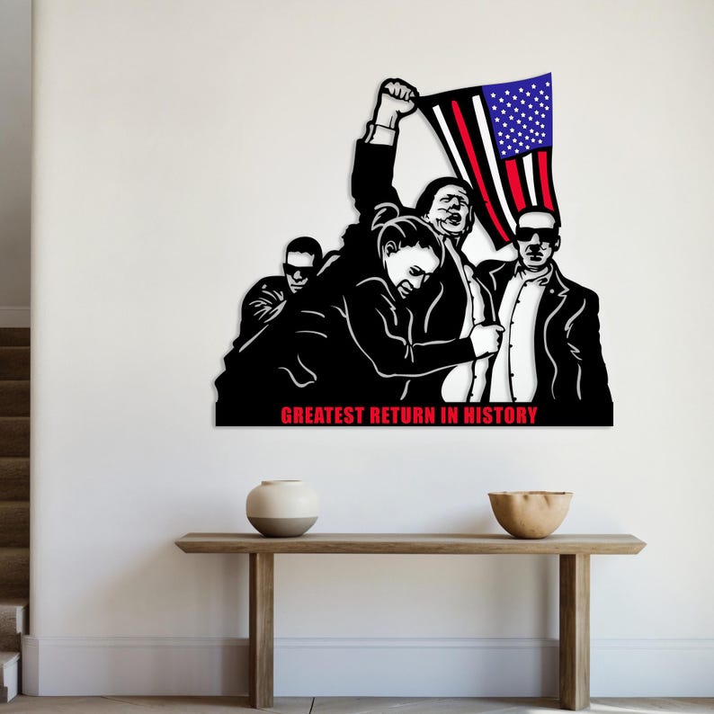 Trump Metal Wall Art: "greatest Return in History" Decor - Etsy