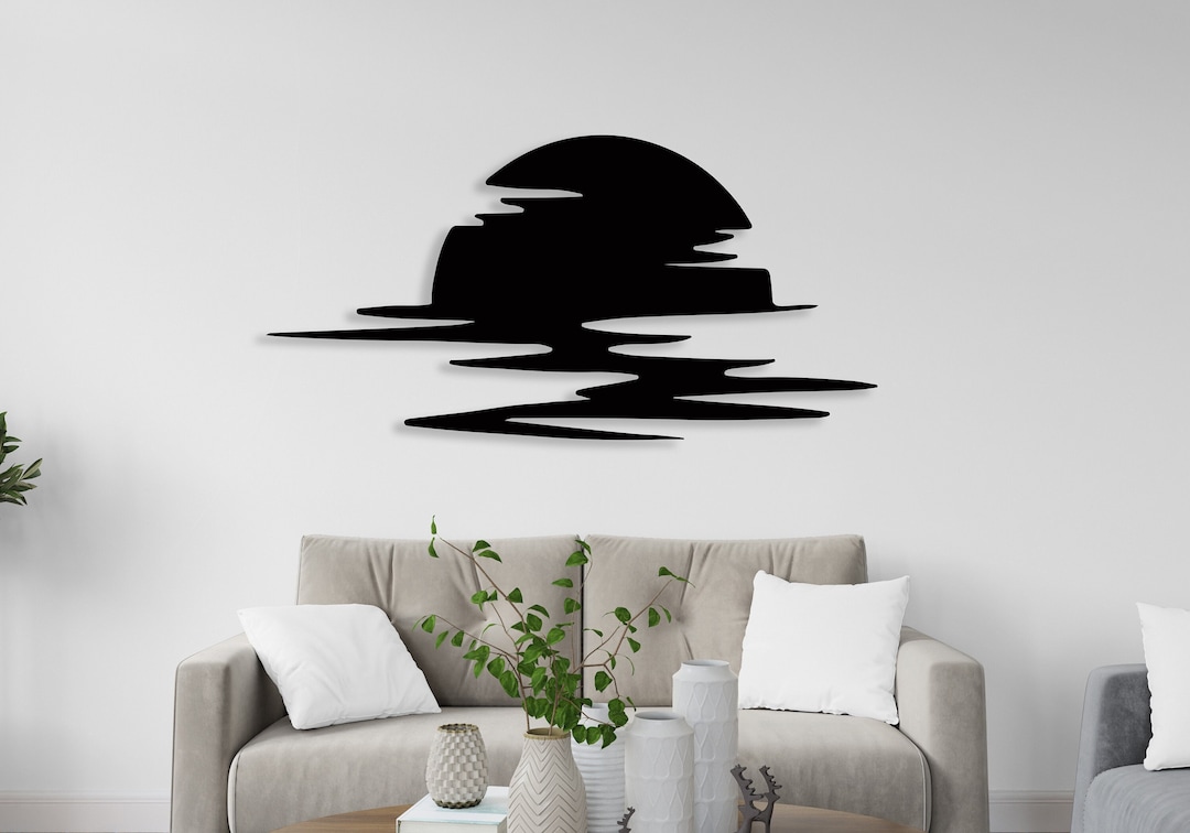 Sunset Metal Wall Decor,sunset Metal Wall Art, Bathroom Wall Art ...