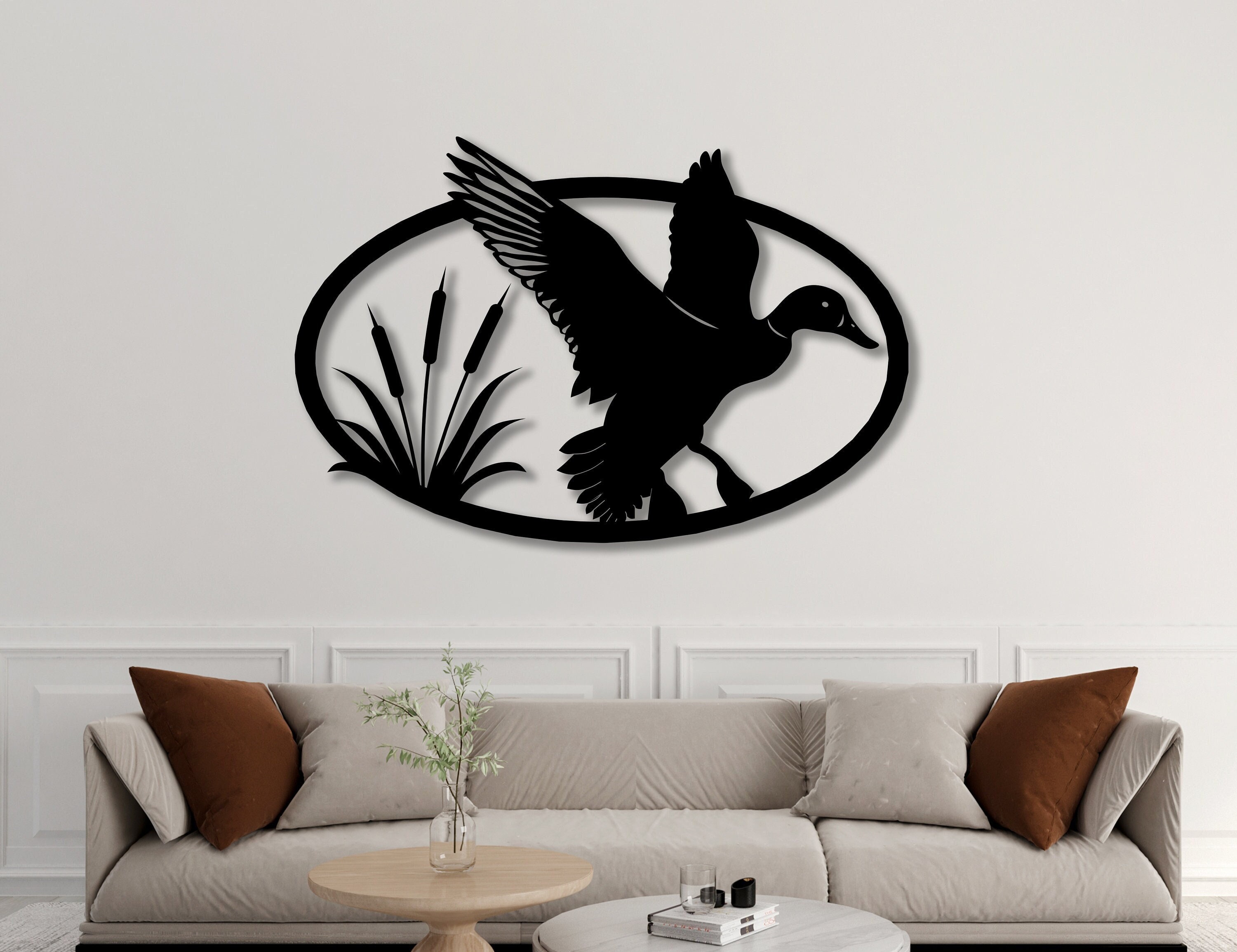 Flying Ducks Metal Wall Art,wildlife Duck Metal Art, Fly Ducks Home ...