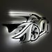 LED Race Car Metal Wall Art: Modern Garage Decor - Etsy