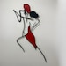Colorful Dance Metal Wall Art, Dance Line Art, Tango Wall Decor,dancer ...
