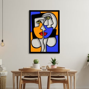 Colorful Picasso Wall Art, Pablo Picasso Metal Wall Decor, Metal Wall ...