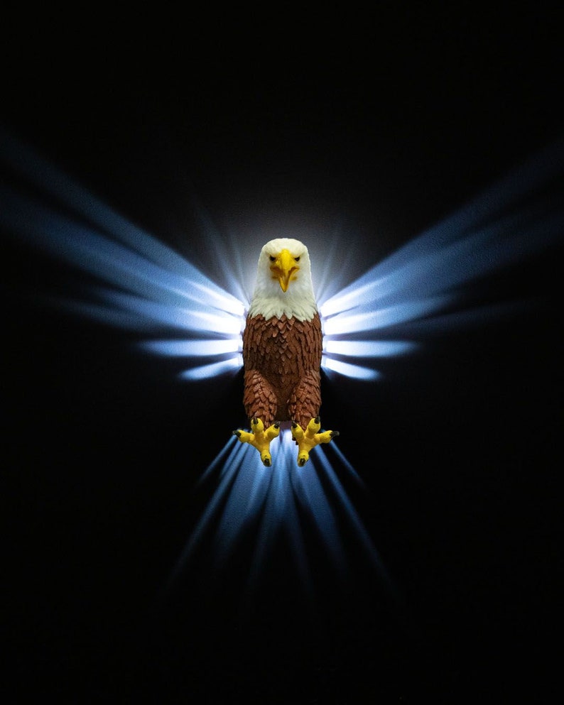 Realistic Eagle Wall Light | 3D Printing | High-quality | Home Decor ...