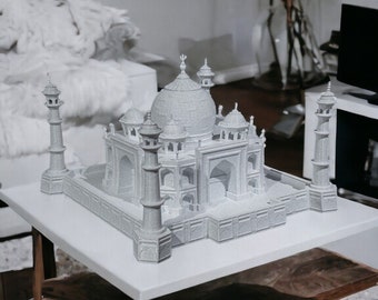 Exquisite 3D Printed Taj Mahal Model Handcrafted Architectural Replica ...