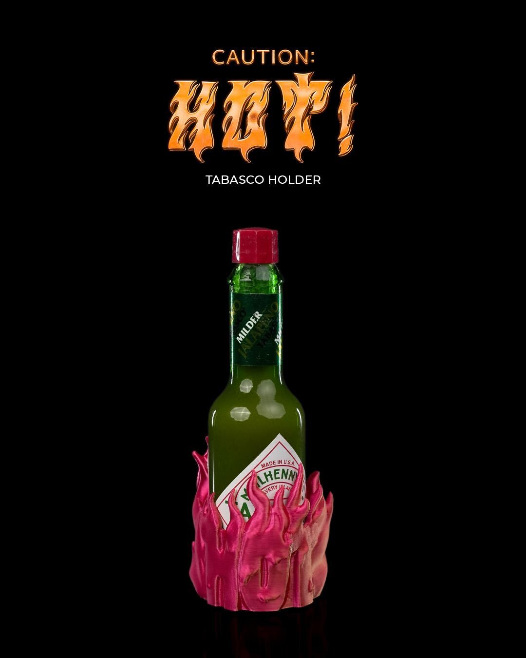 Fiery Tabasco Sauce Stand | 3D Printed | Kitchen Decoration | Spice ...