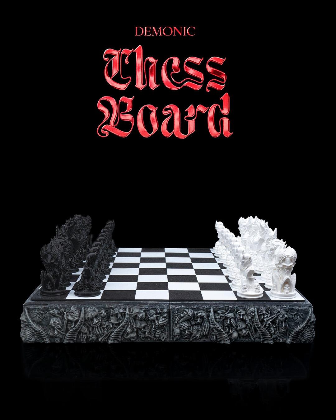 Hell's Gambit Chess Set | Demonic Chess Board | 3D Printed | High ...