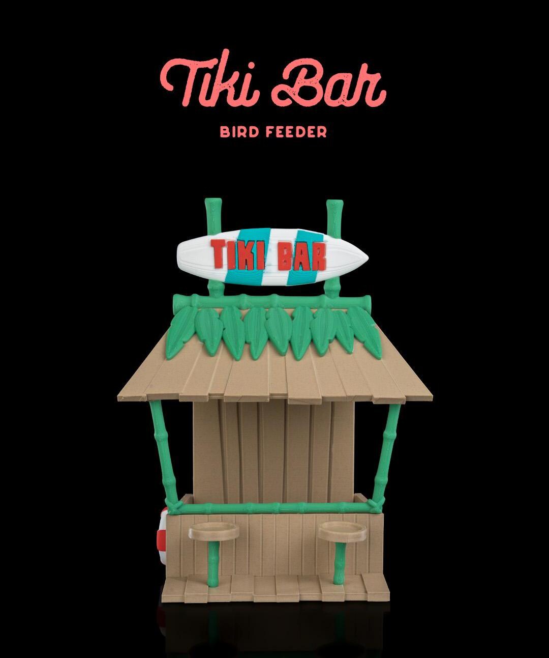 Tiki Bar Bird Feeder | 3D Printed | Household | Outdoor and Garden ...