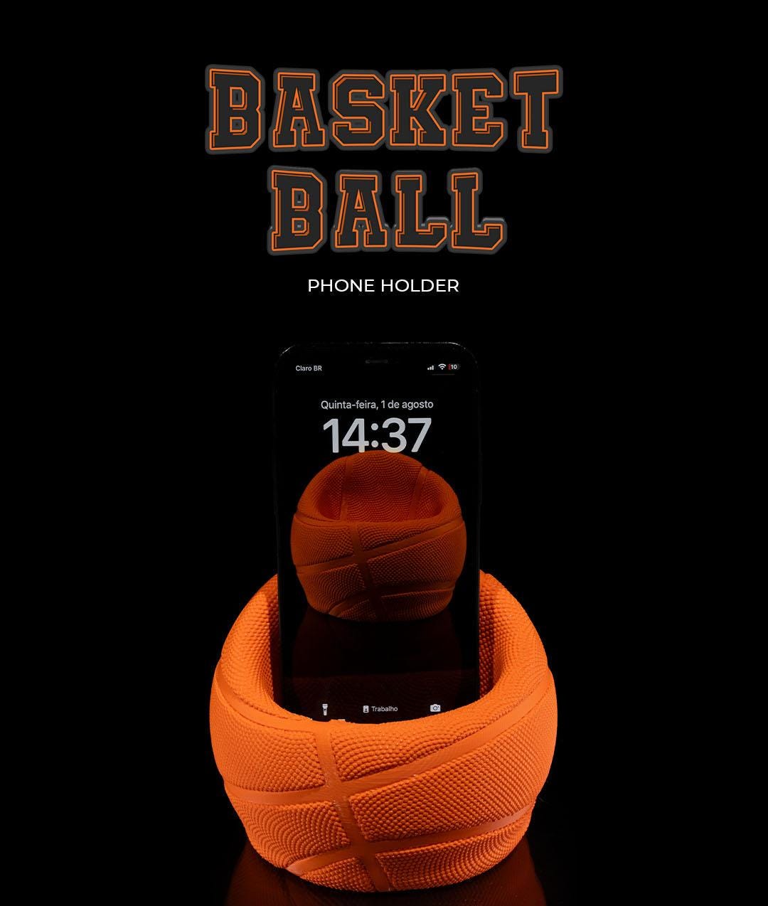 Basketball Phone Holder | Basketball Phone Stand | 3D Printed | High ...