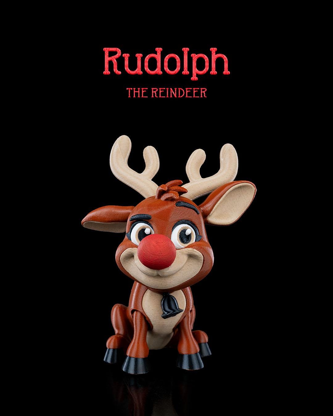 Rudolph, the Reindeer | 3D Printed | Christmas Tree Decoration ...