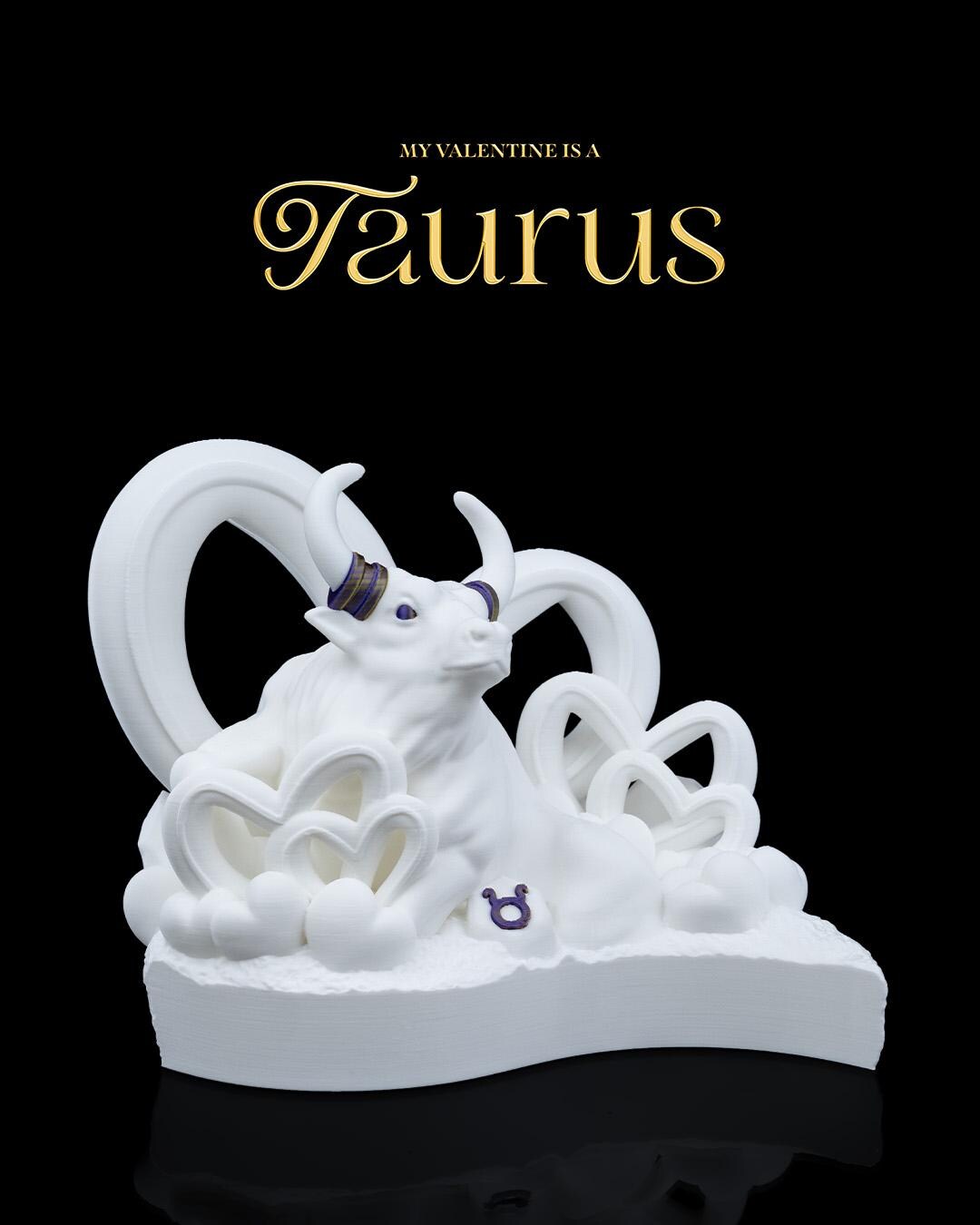 My Valentine is a Taurus | 3D Printed | Zodiac Love | Valentine's Day ...