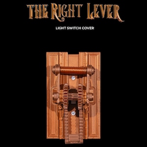 The Right Lever Light Switch Cover | 3D Printing | High Quality - Etsy