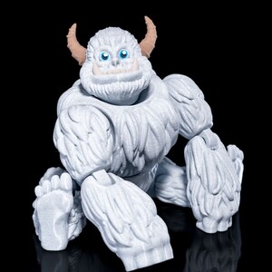 Movable Yeti Toy | 3D Printed | High Quality | Custom Color | Fidget ...
