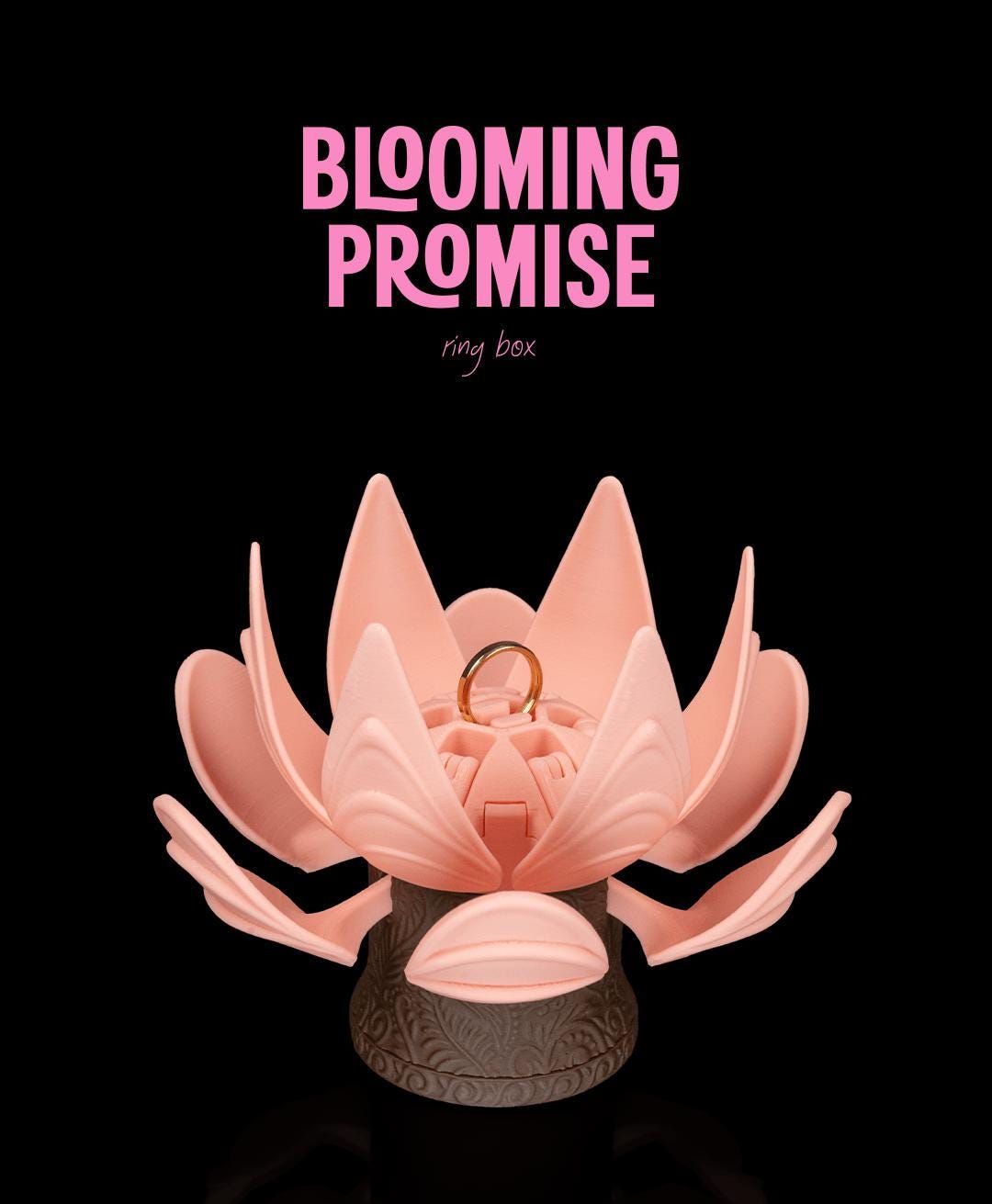 Blooming Promise - Ring Box | 3D Printed | Seasonal | valentine's Day ...