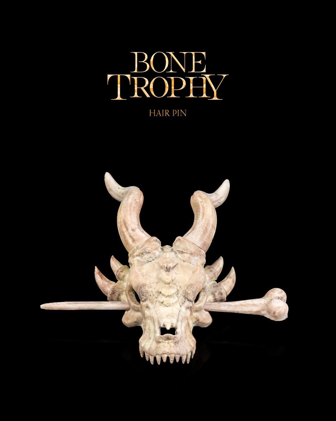Bone Trophy Hair Pin | 3D Printed | Costume & Accessories | cosplay ...