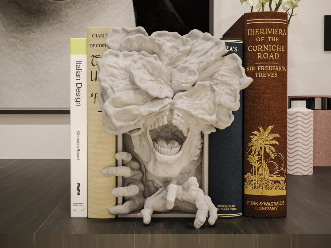 Clicker Book Nook – Horror Monster Bookshelf Insert – 3D Printed Shelf ...