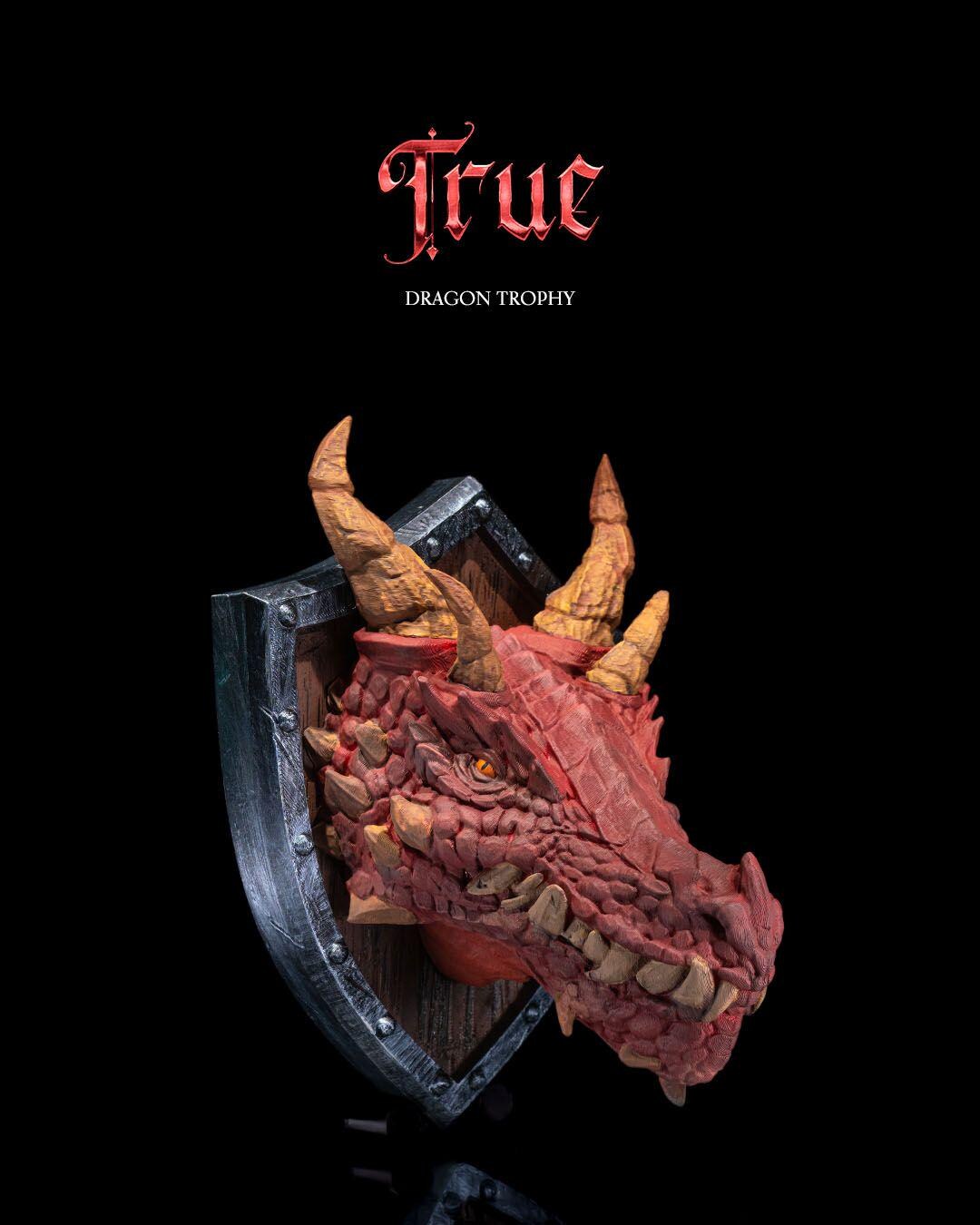 True Dragon Trophy | 3D Printed | High Quality | Dragon Trophies ...