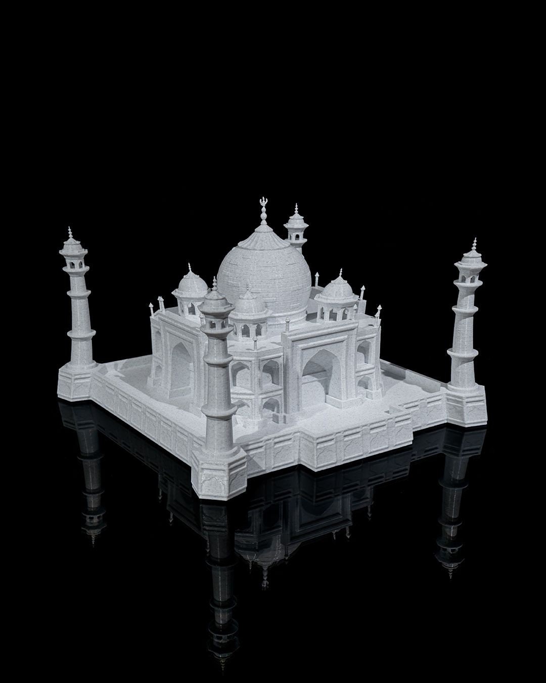 Taj Mahal 3D Printed Model Handcrafted Architectural Replica Home Decor ...