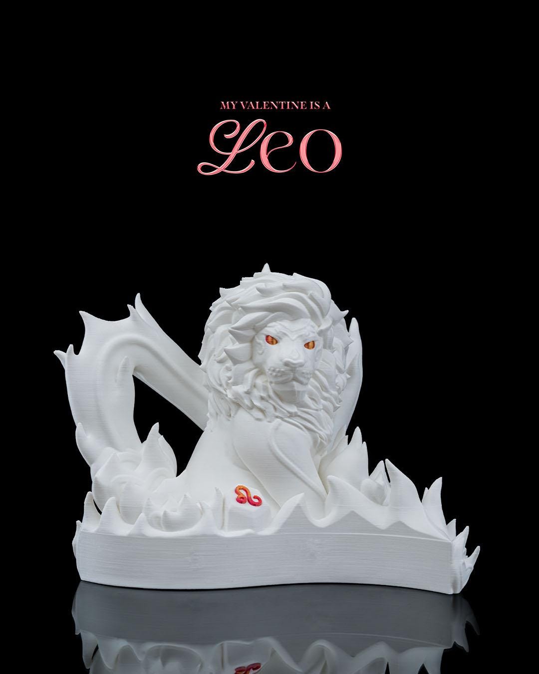 My Valentine is a Leo | 3D Printed | Zodiac Love | Valentine's Day Gift ...