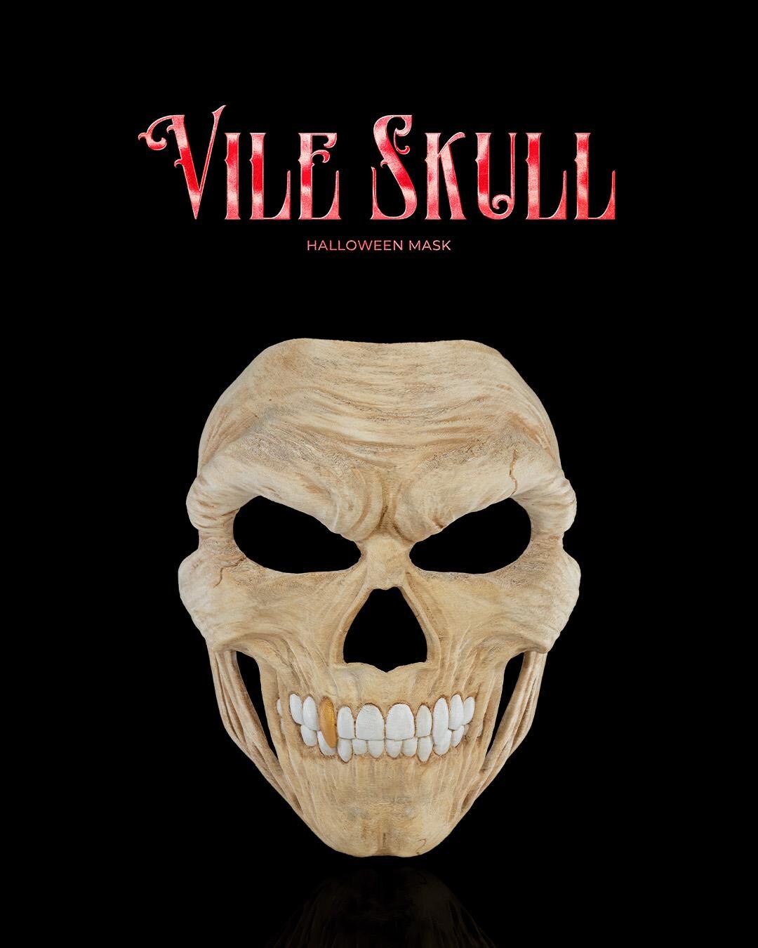 Vile Skull Halloween Mask | 3D Printed | High Quality | Customizable ...