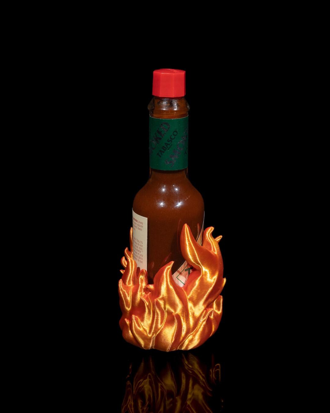 Fiery Tabasco Sauce Stand | 3D Printed | Kitchen Decoration | Spice ...