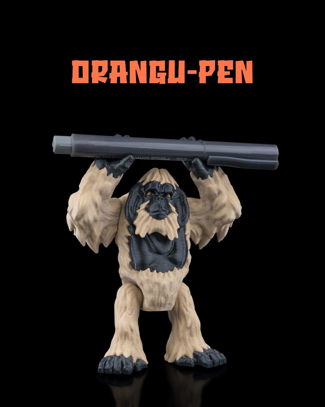 Orangu-pen | 3D Printed | Toy & Pen Holder | Toy and Tabletop Games ...