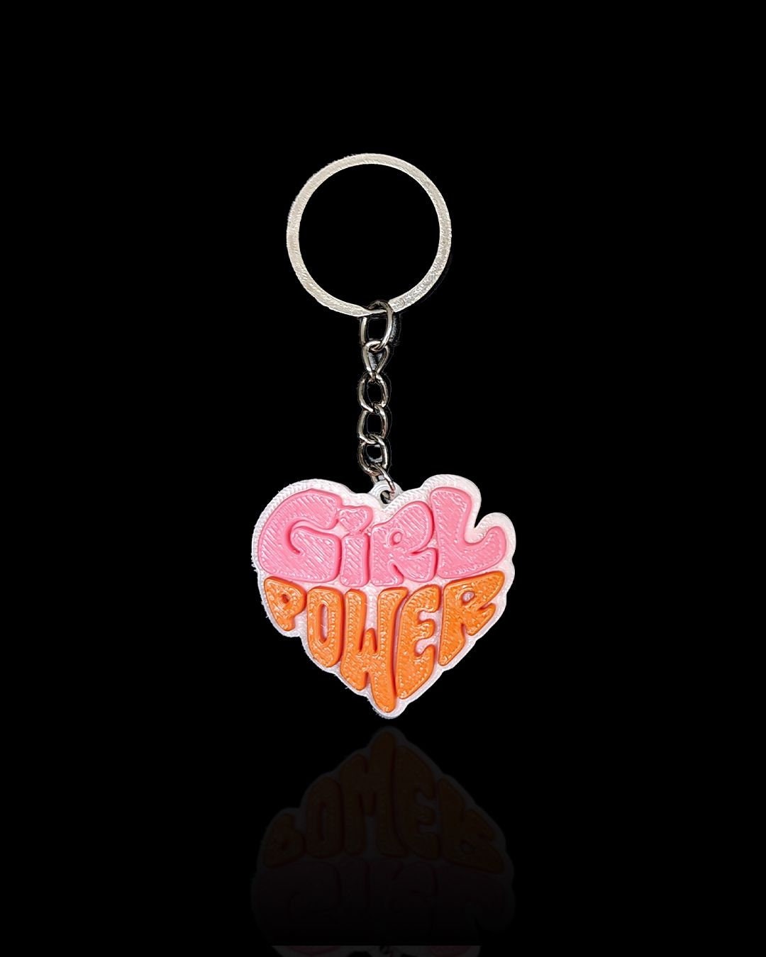 Girl Power Keychain - Empowerment - 3D Print - Etsy