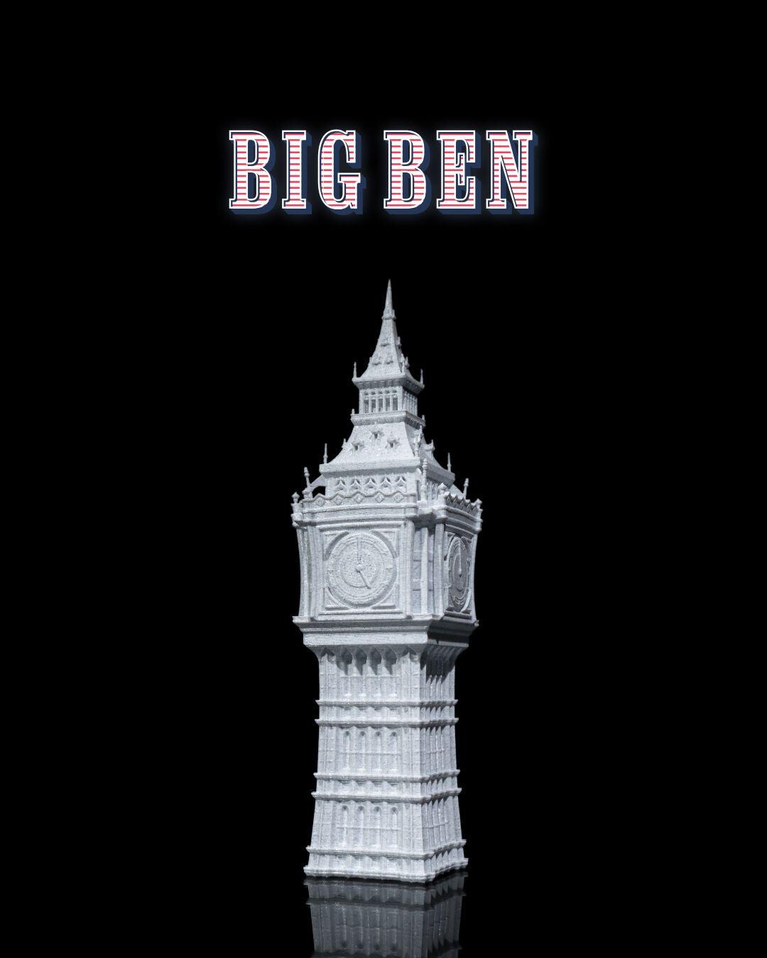 Big Ben Ornament of London | Big Ben | Customizable Color | 3D Printed ...