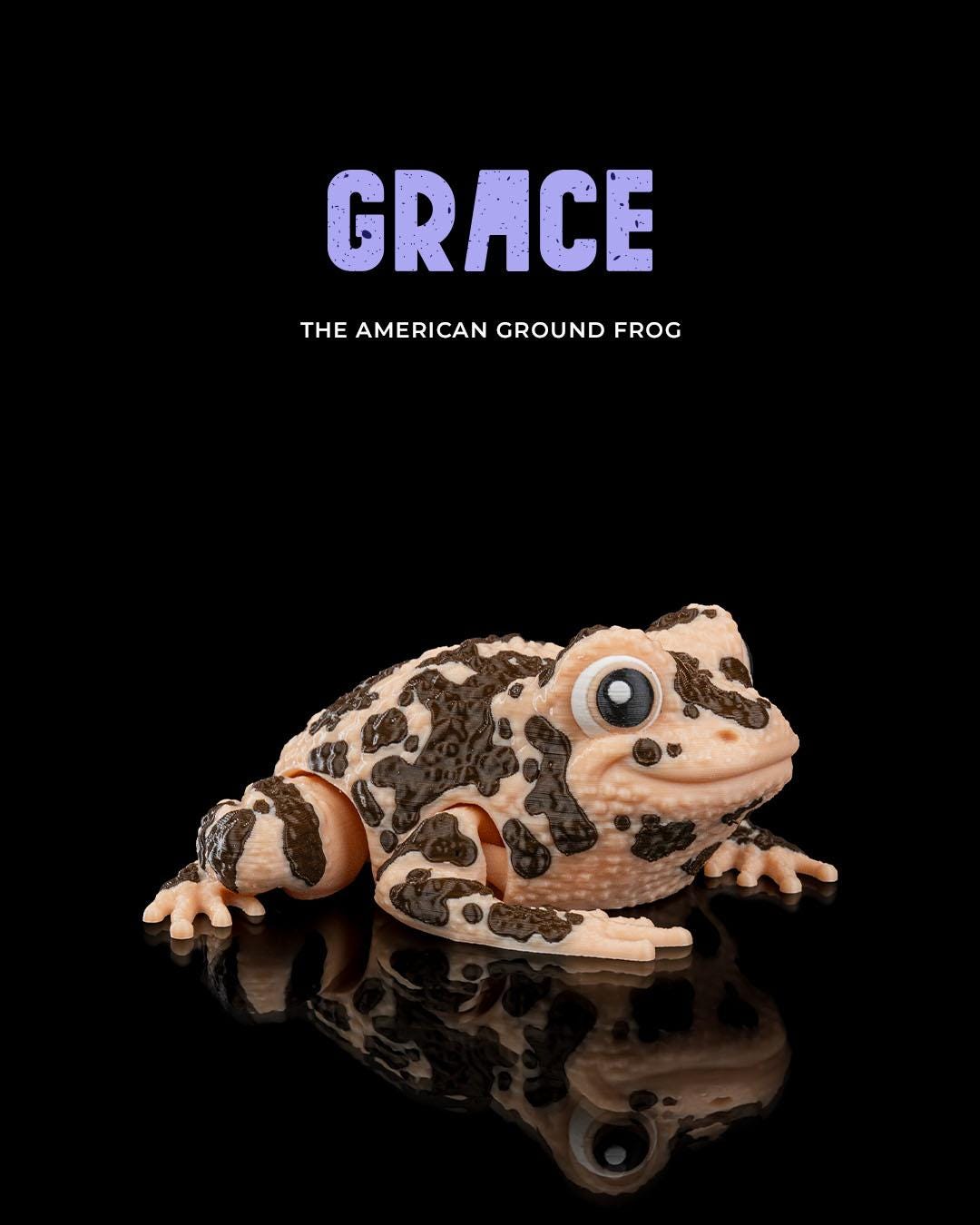 Grace, the American Ground Frog | 3D Printed | Toys & Tabletop Games ...