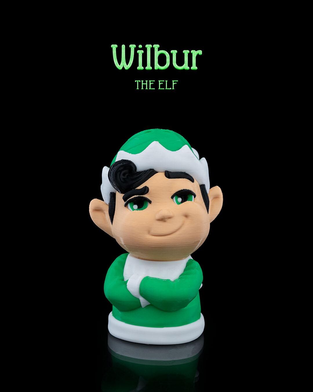 Wilbur, the Elf | 3D Printed | Christmas Tree Decoration | Holiday ...
