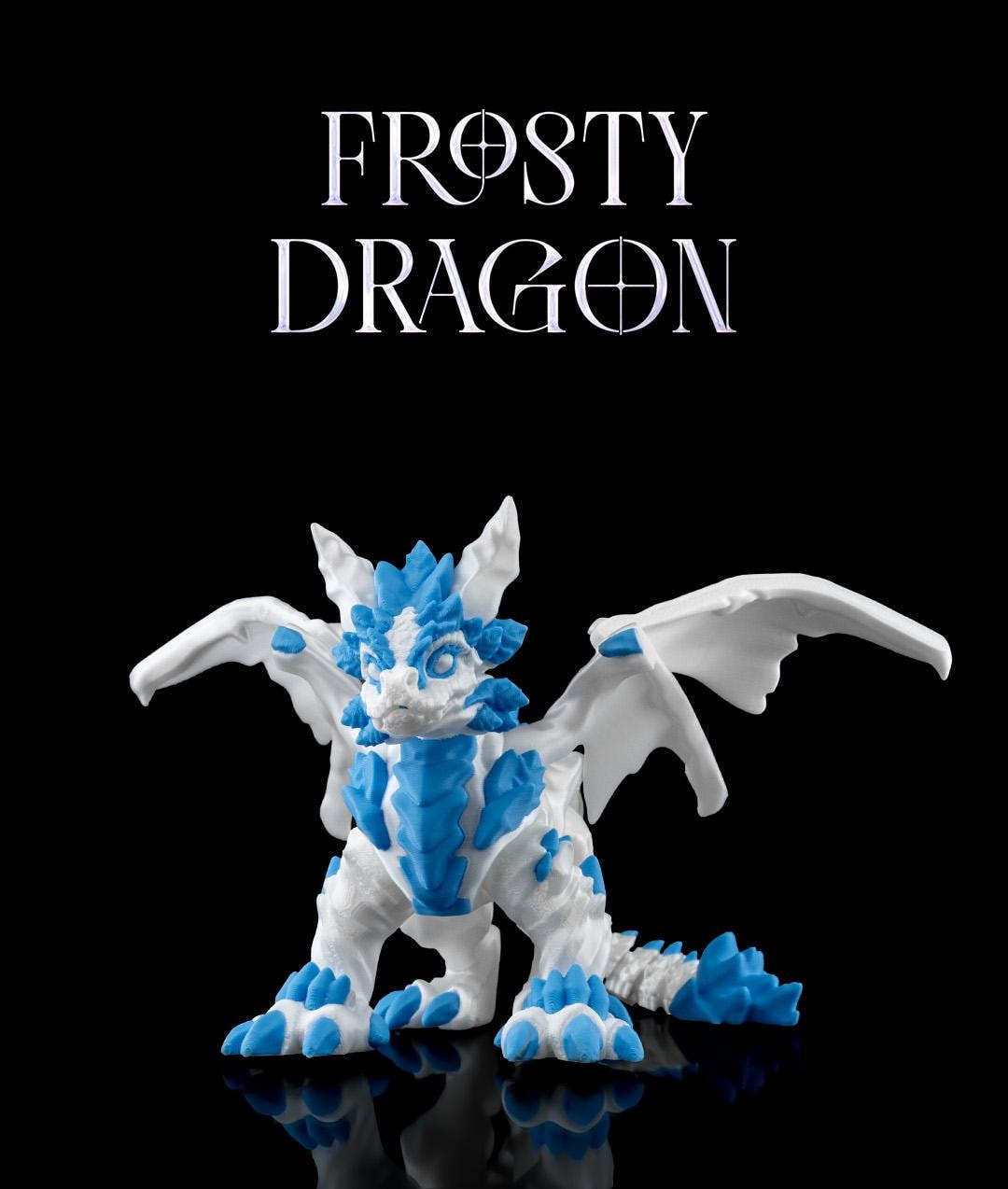 Frosty Dragon Articulated Creatures | Articulated Toys | 3D Printed ...