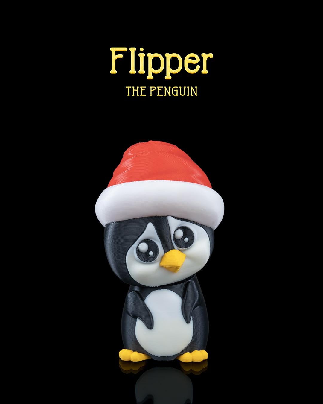 Flipper, the Penguin | 3D Printed | Christmas Ornament | Tree Christmas ...