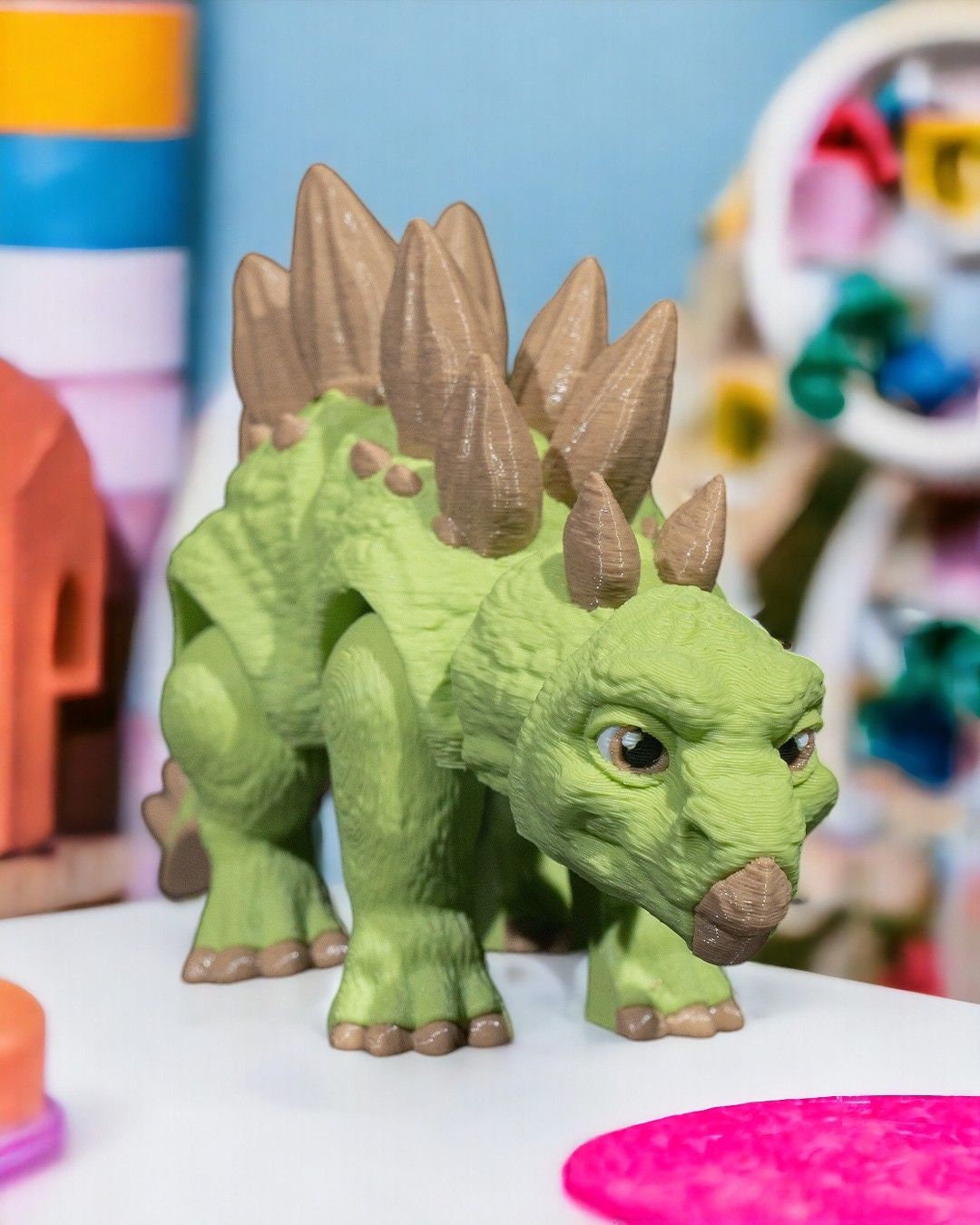 Cute Articulated Steg-o-saurus | 3D Printed | Dino Toy | High Quality ...