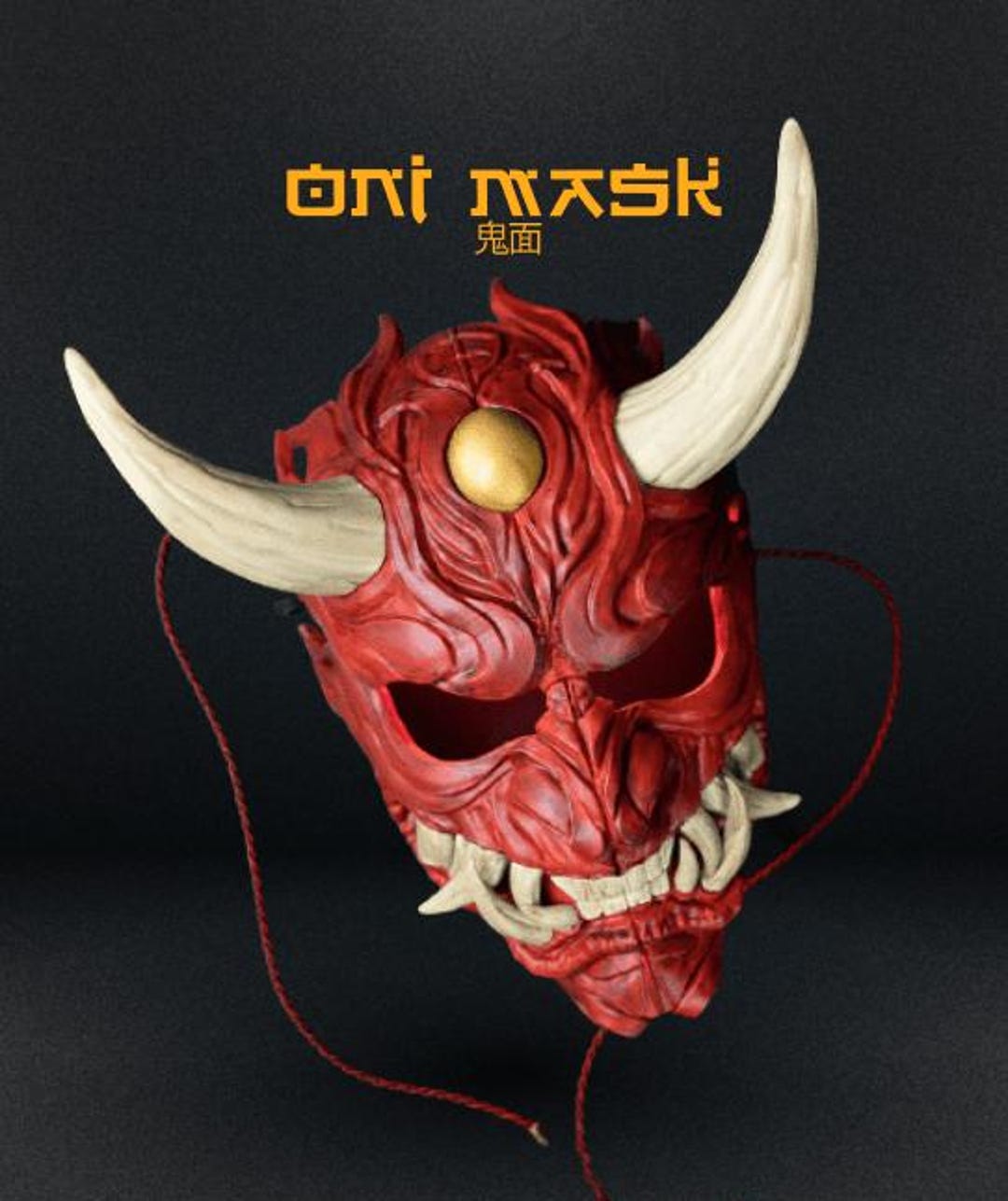 Oni Mask | 3D Printed | Japanese Demon Mask | Cosplay Props | Costume ...